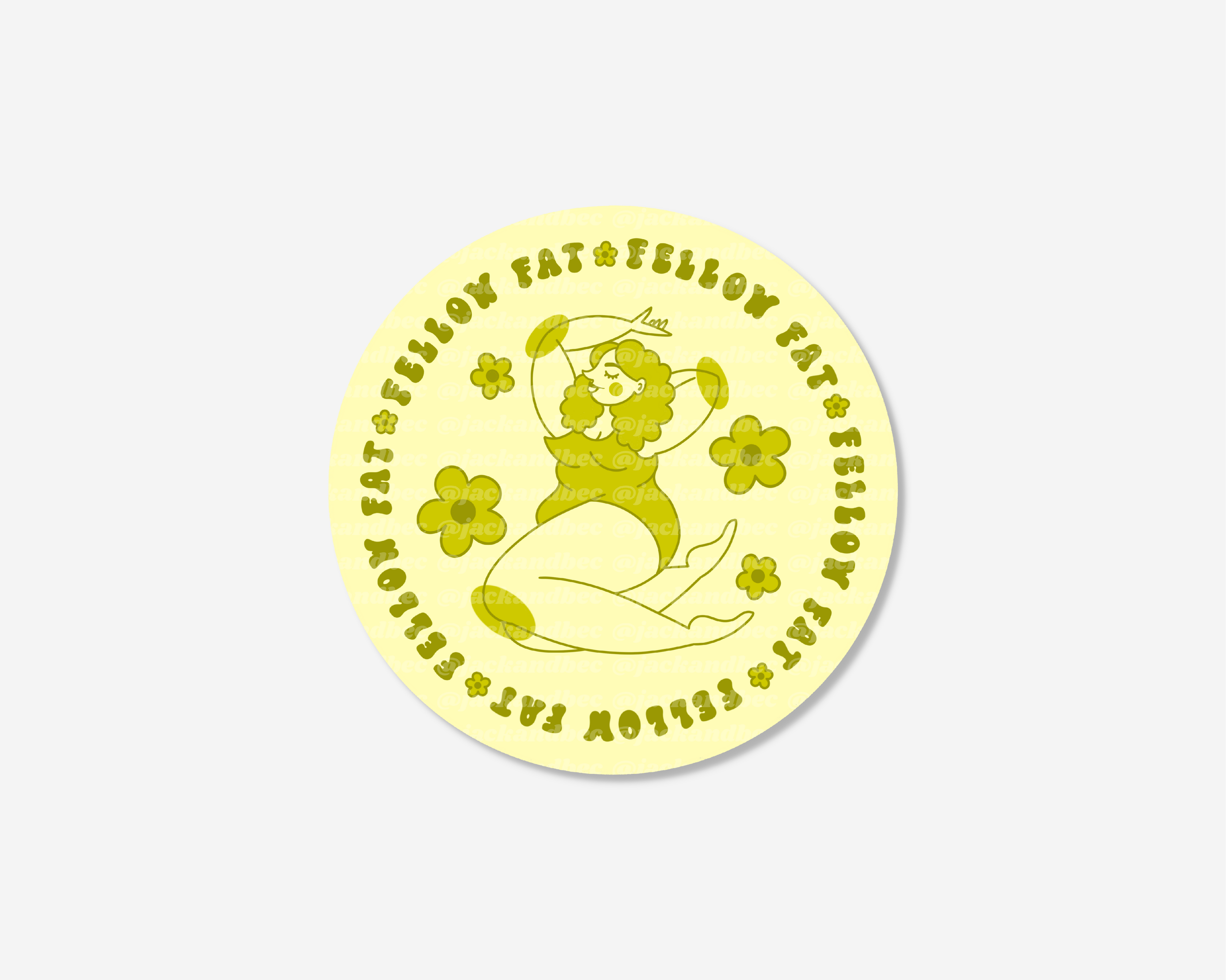 Fellow Fat Sticker – Jack and Bec