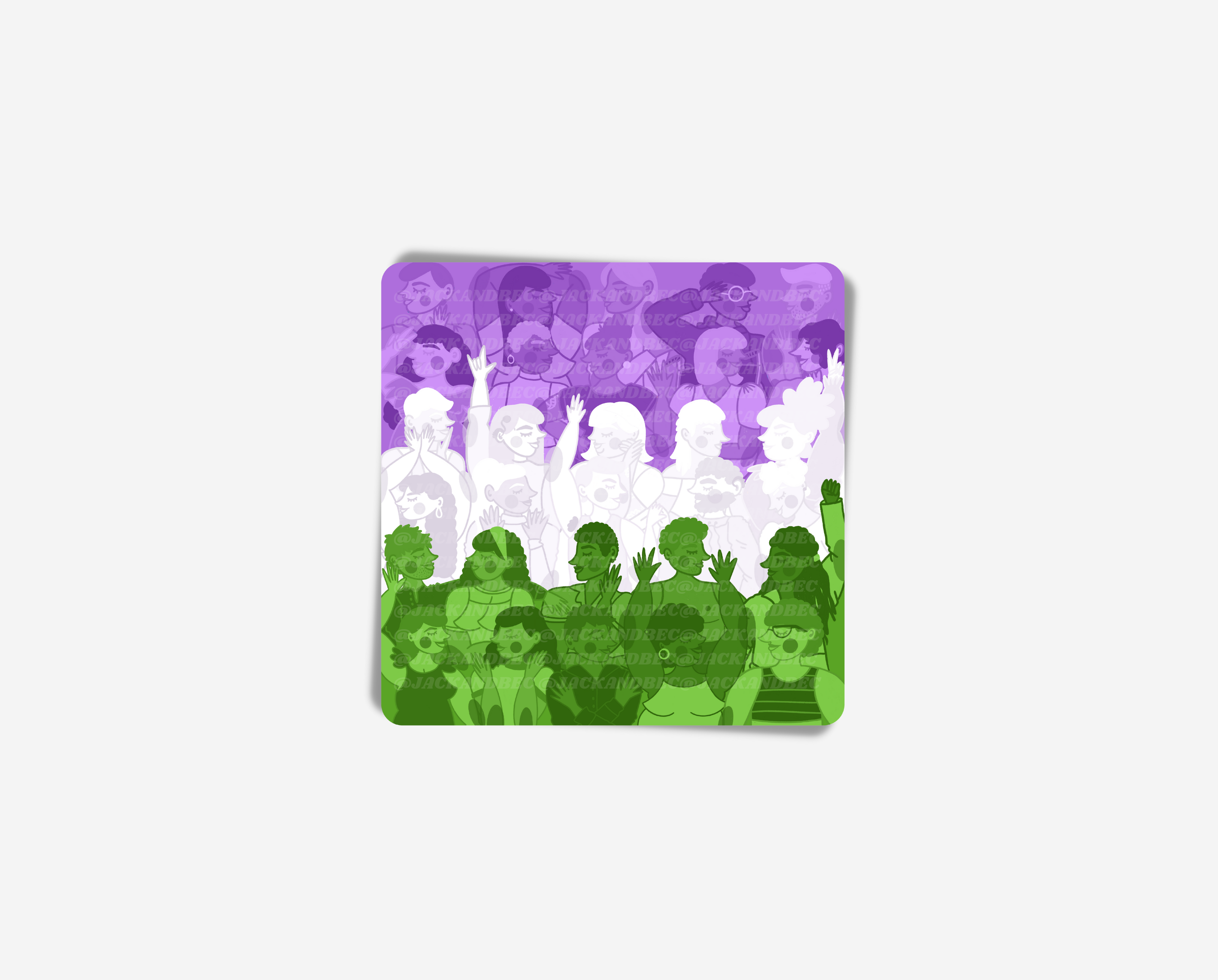 Genderqueer Pride Sticker – Jack and Bec