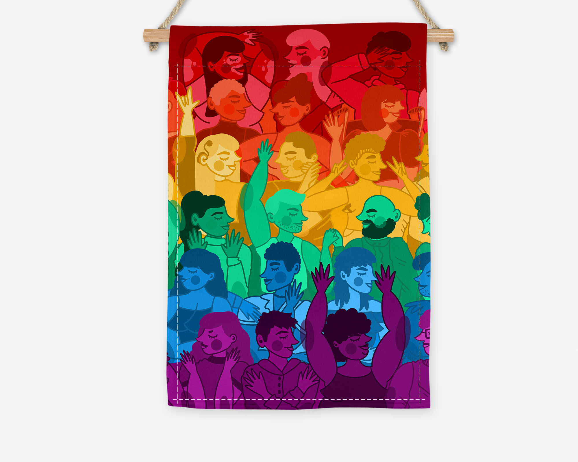 Rainbow Pride Garden Flag – Jack and Bec