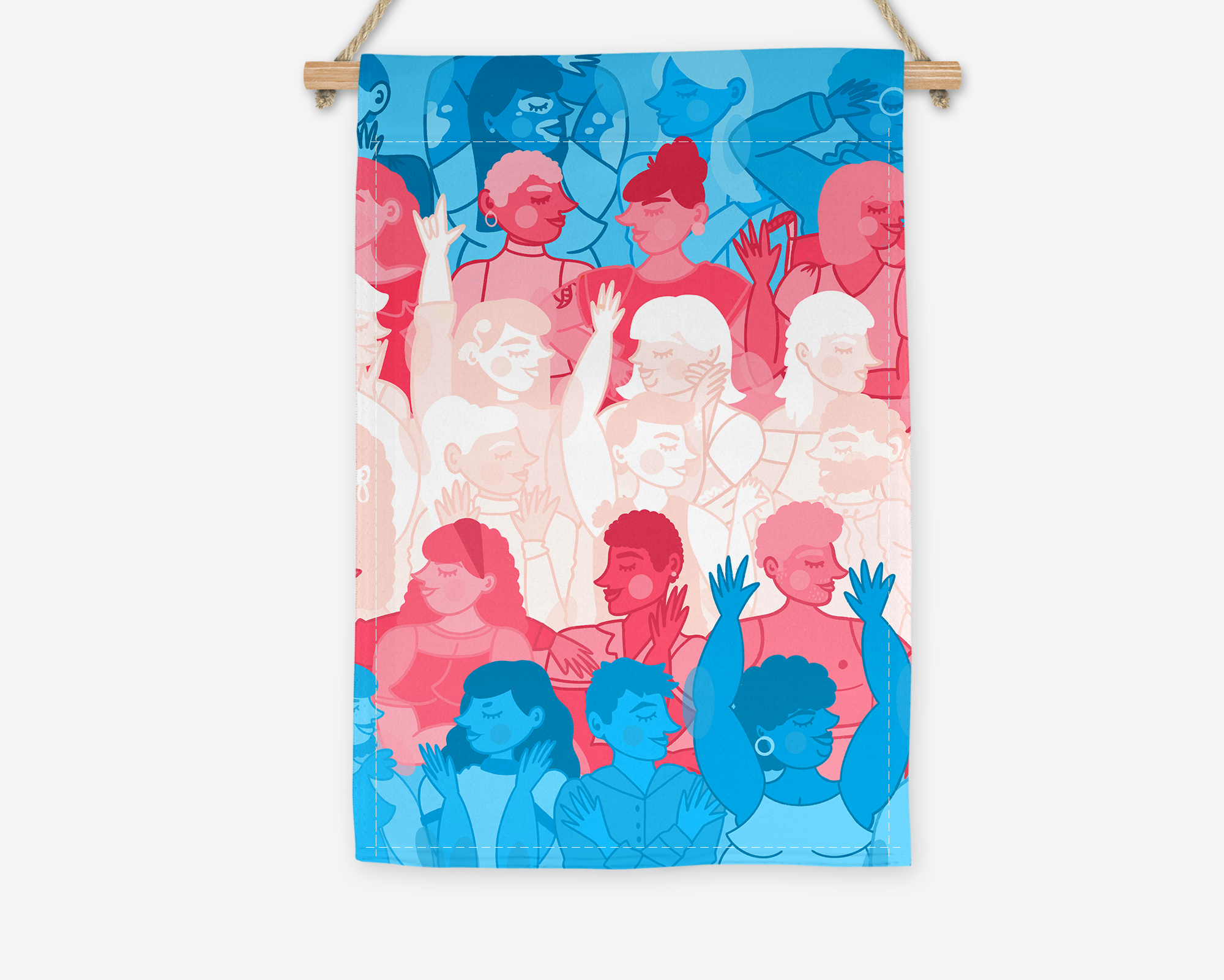 Transgender Pride Garden Flag – Jack and Bec