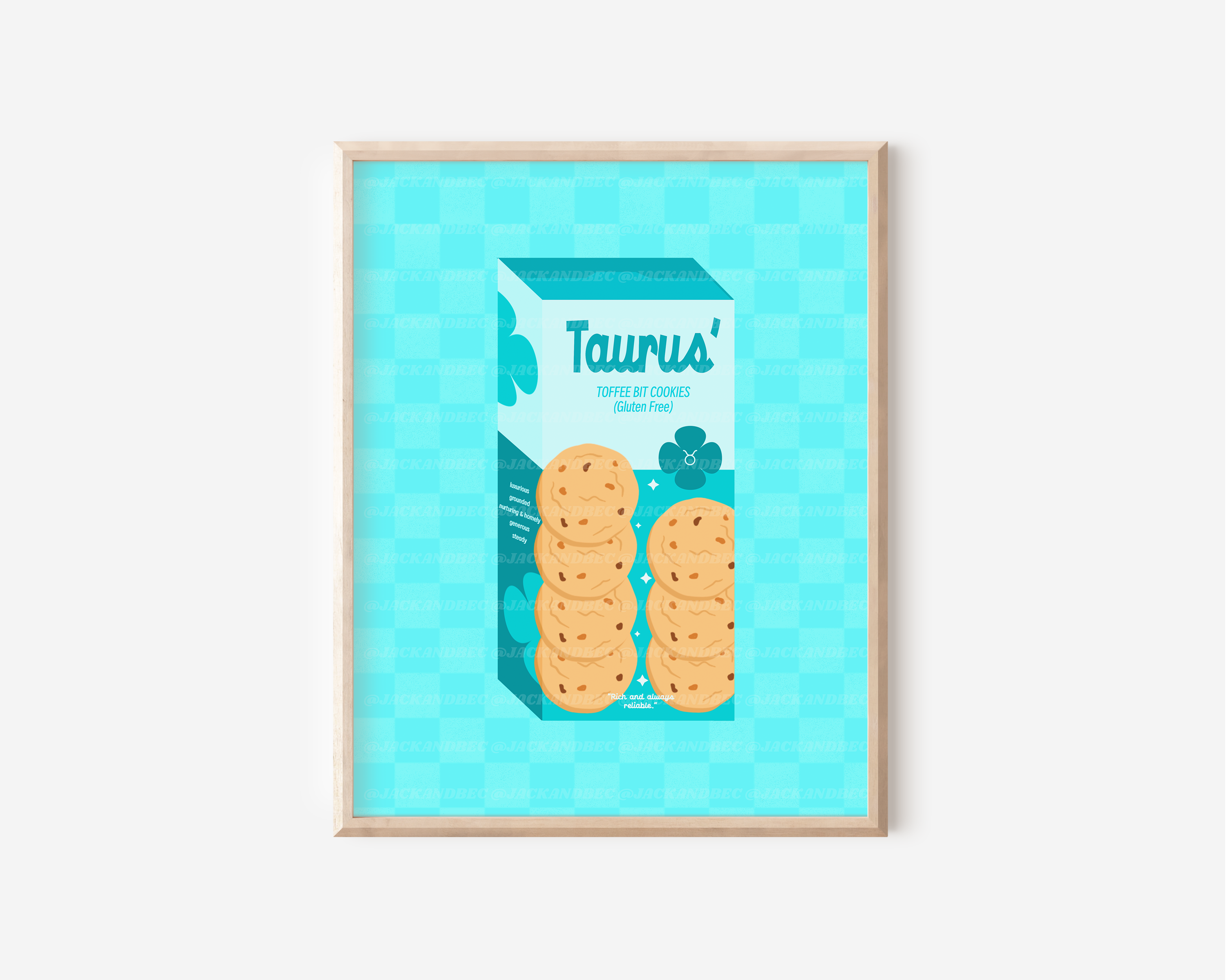 "Taurus Cookies" Print – Jack and Bec